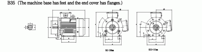 YE3 Series 8 Pole 3 Phase Induction Motor Three Phase Asynchronous Motor